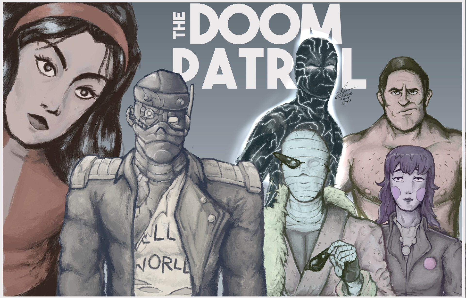 ArtStation - Doom Patrol cover concept art