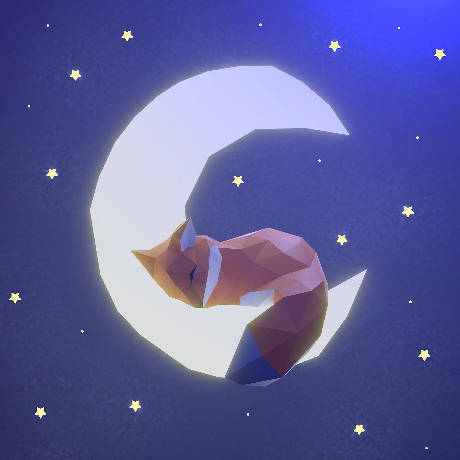 ArtStation - Fox on the Moon 🦊 🌙