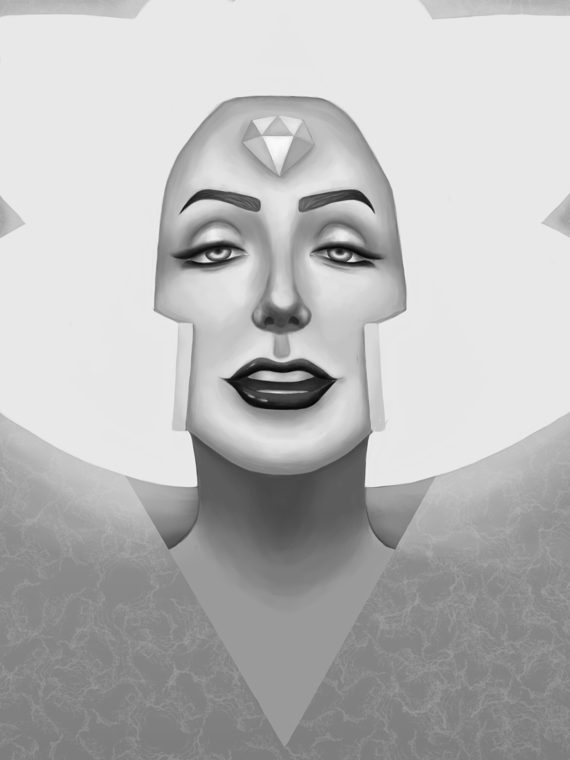 how to draw white diamond su