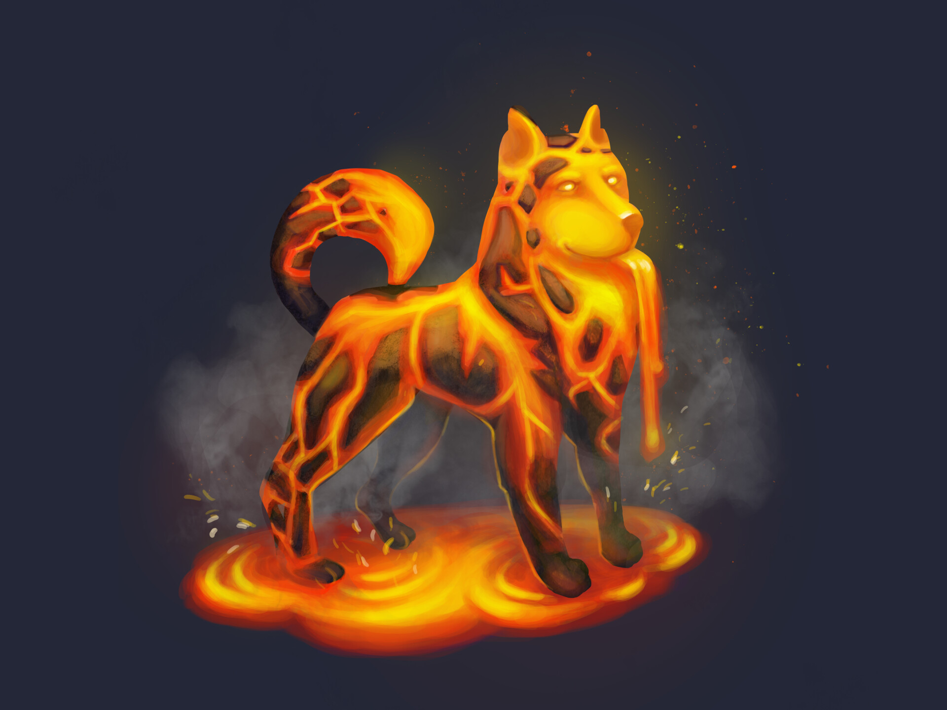 ArtStation - Lava dog