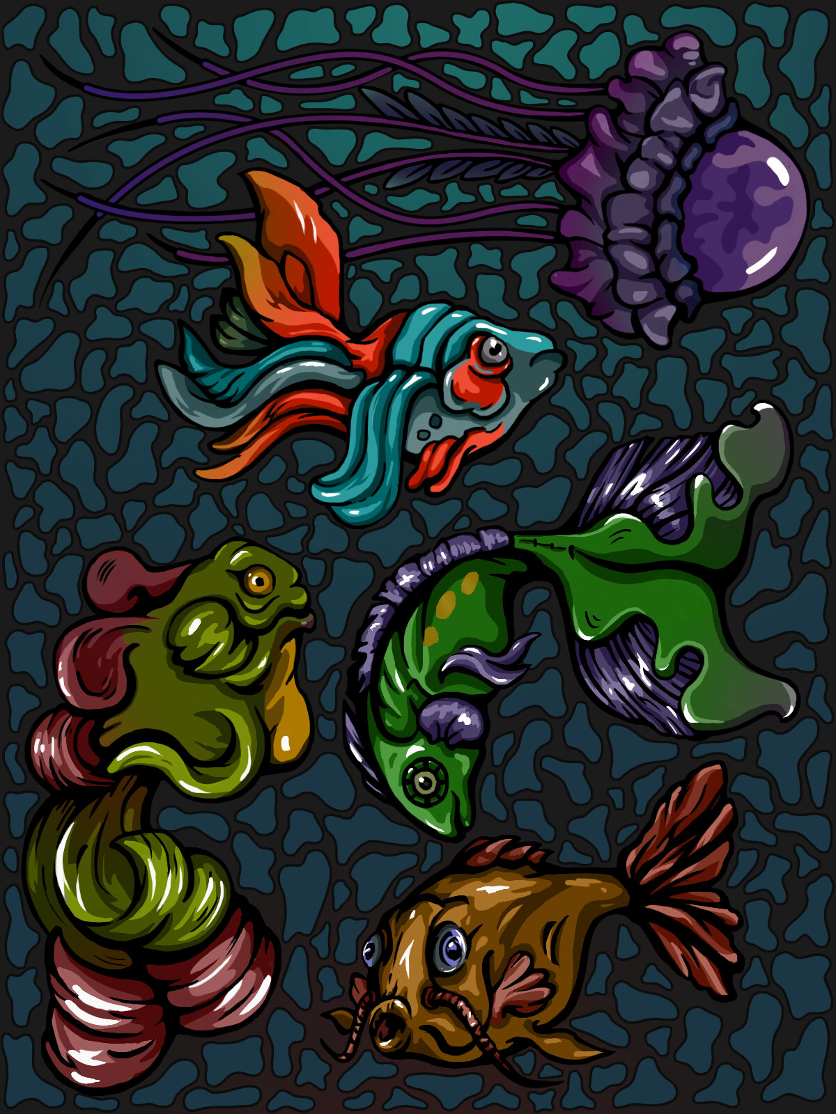 ArtStation - Sea creatures