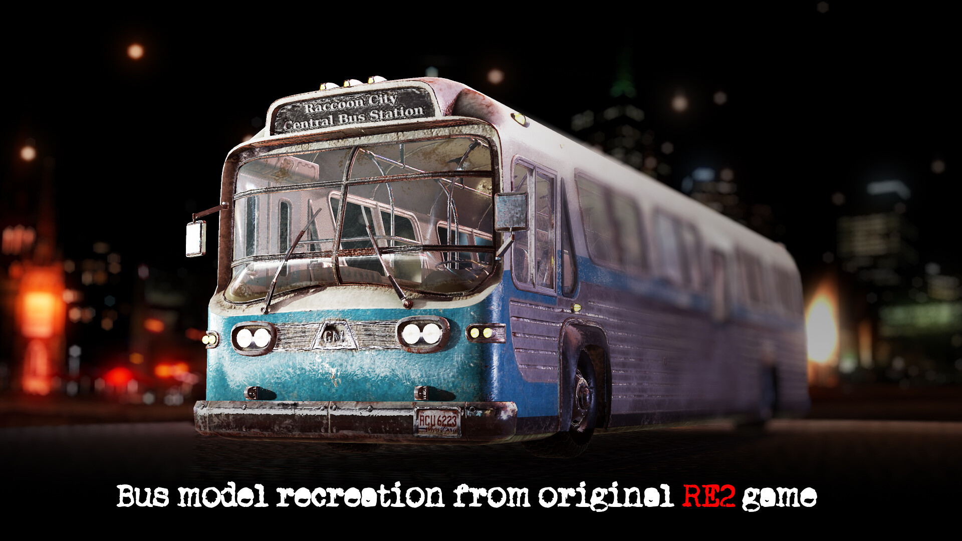 ArtStation - Resident Evil 2 bus model