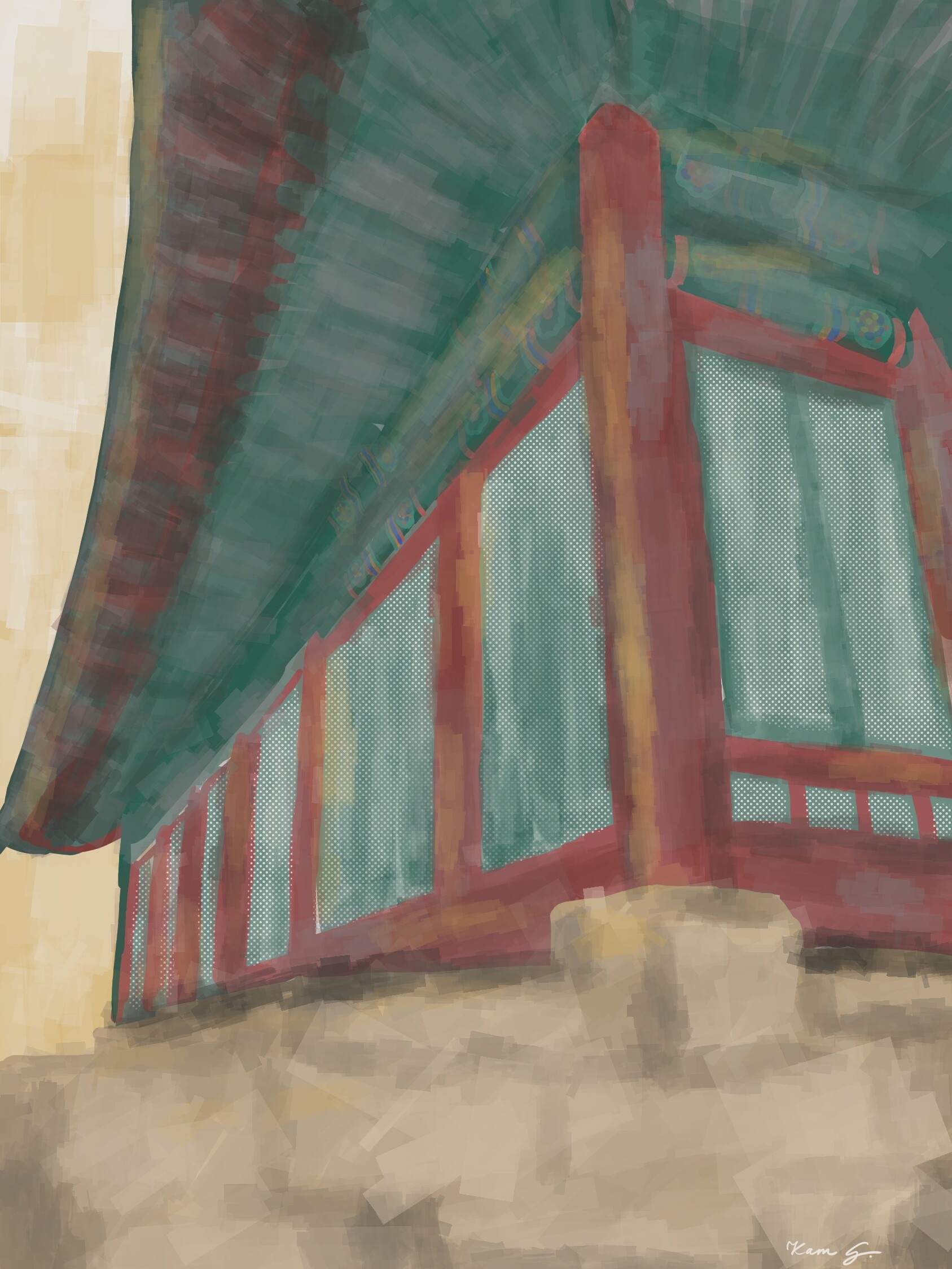 ArtStation - Traditional korean building
