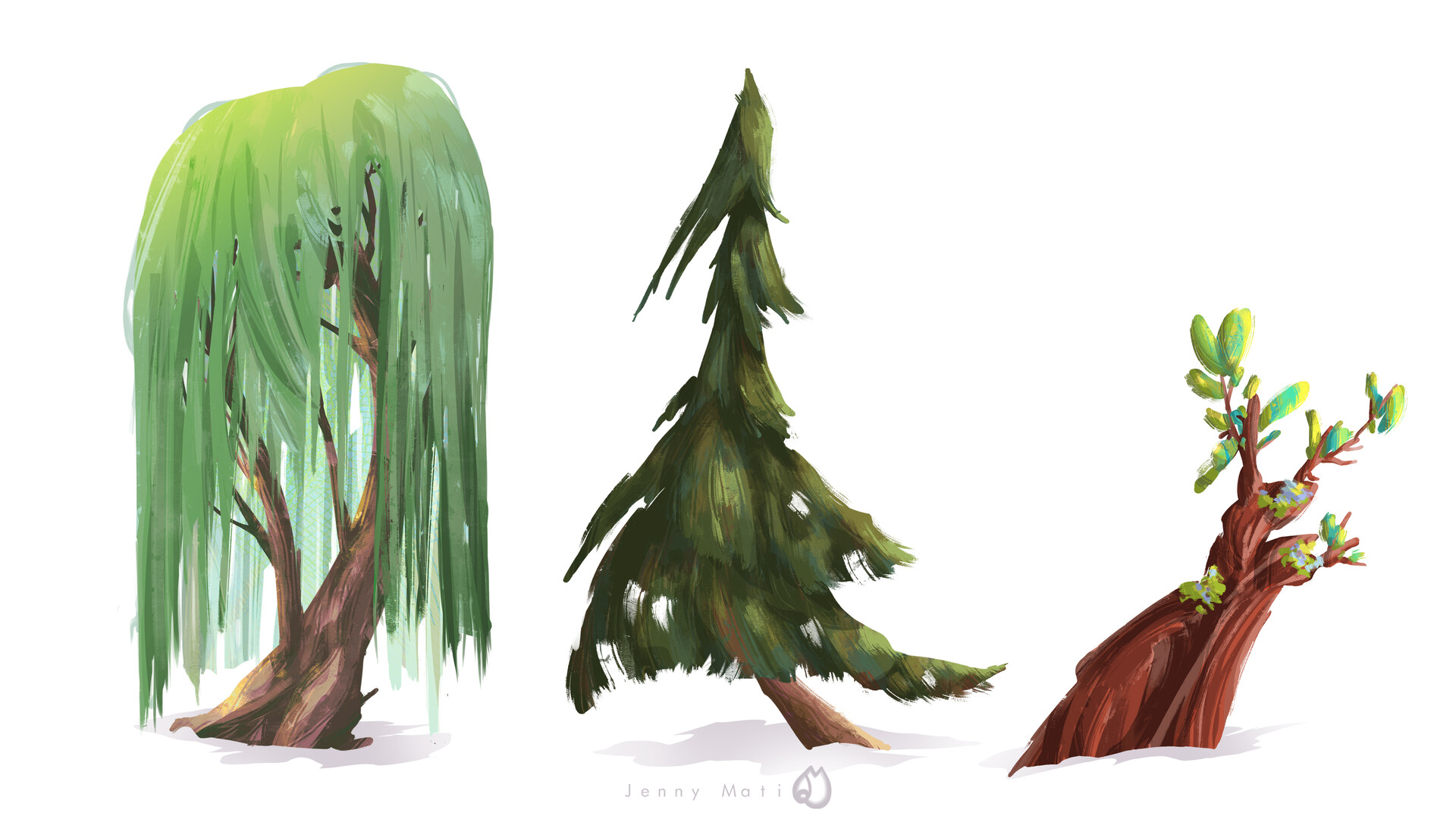 ArtStation - Stylized Trees #2