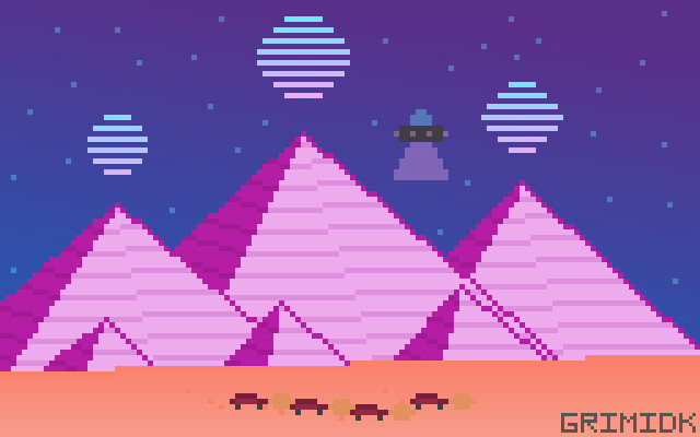 ArtStation - Vaporwave Pyramids