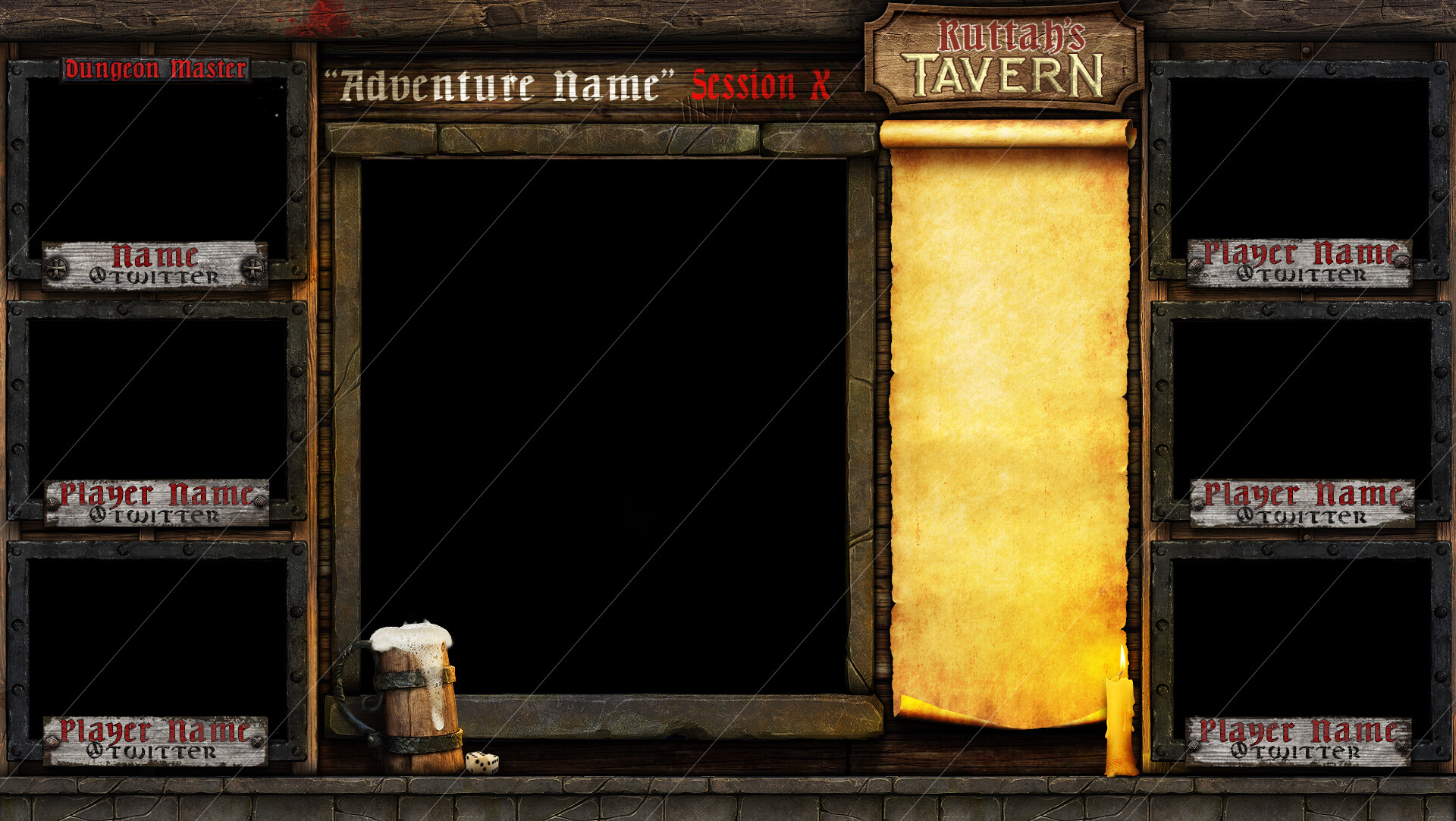 ArtStation - Ruttah's Tavern overlay design