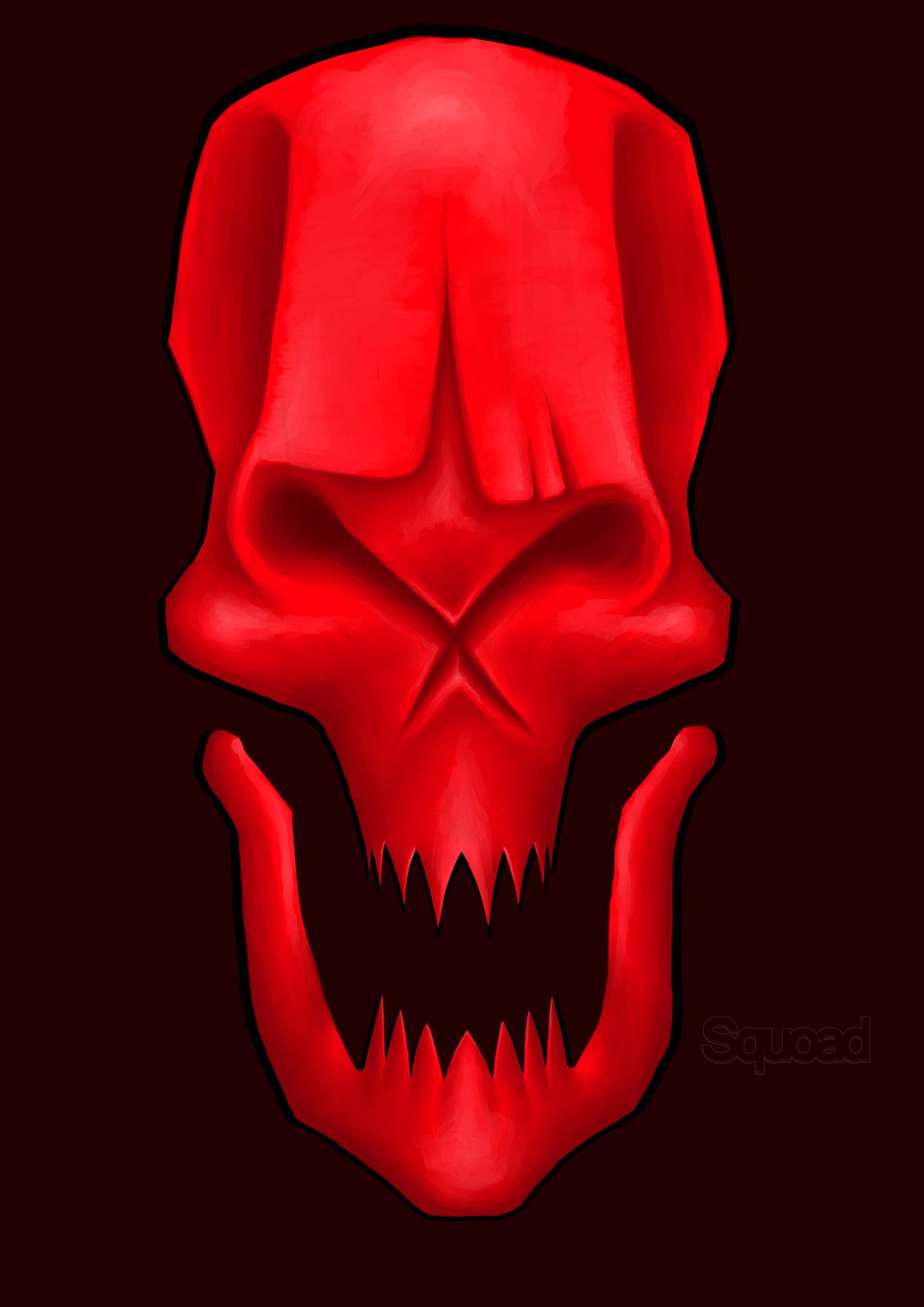 ArtStation - Blood Skull