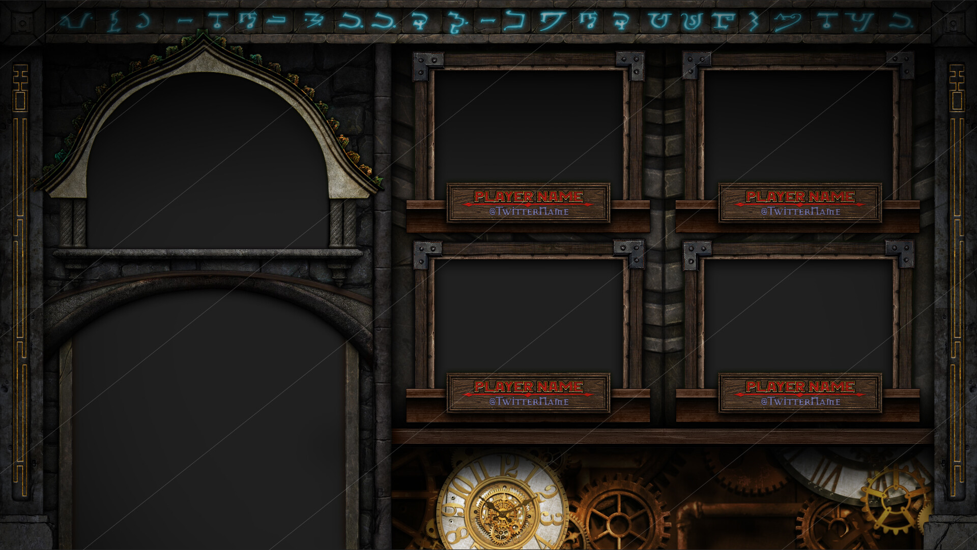 ArtStation - Streams of Time overlay design