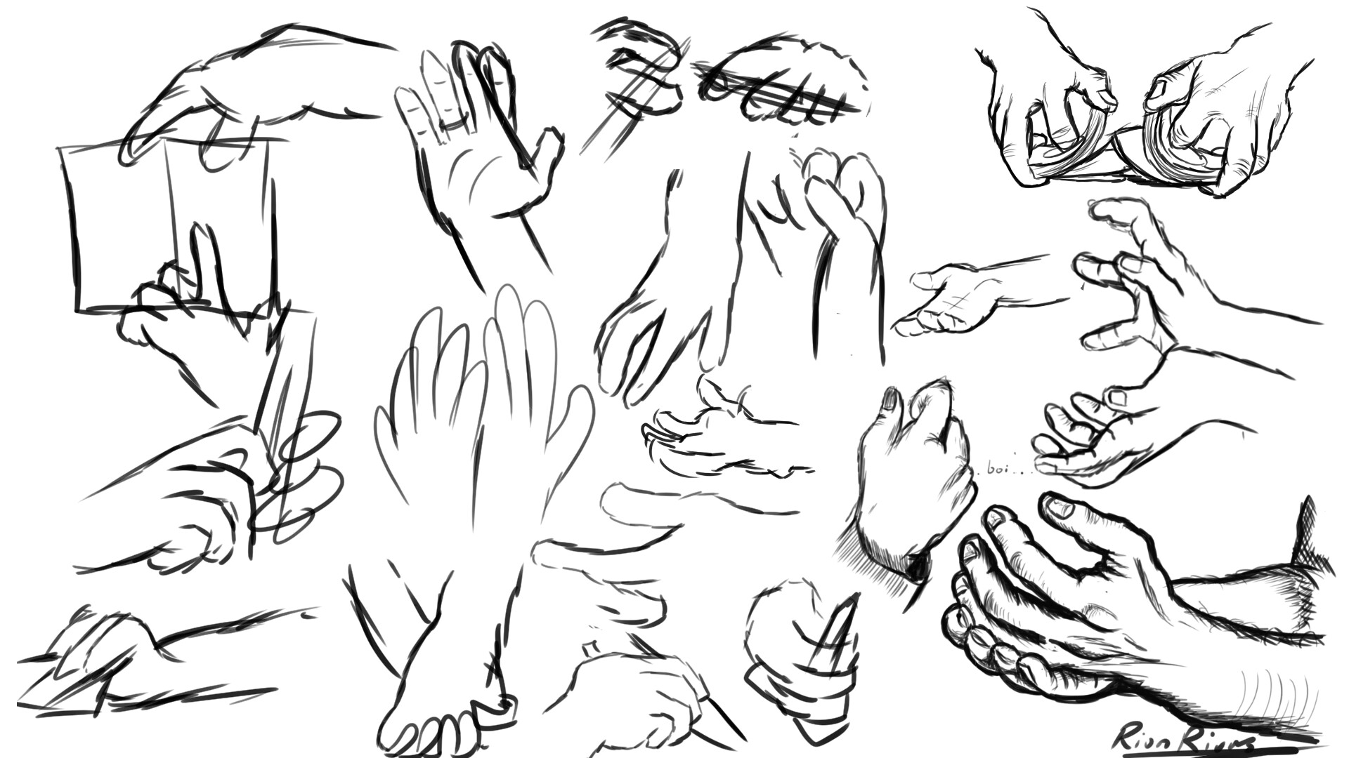 ArtStation - Practice Hands
