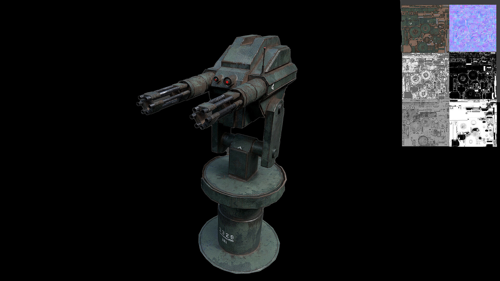 ArtStation - AI operated Machine gun