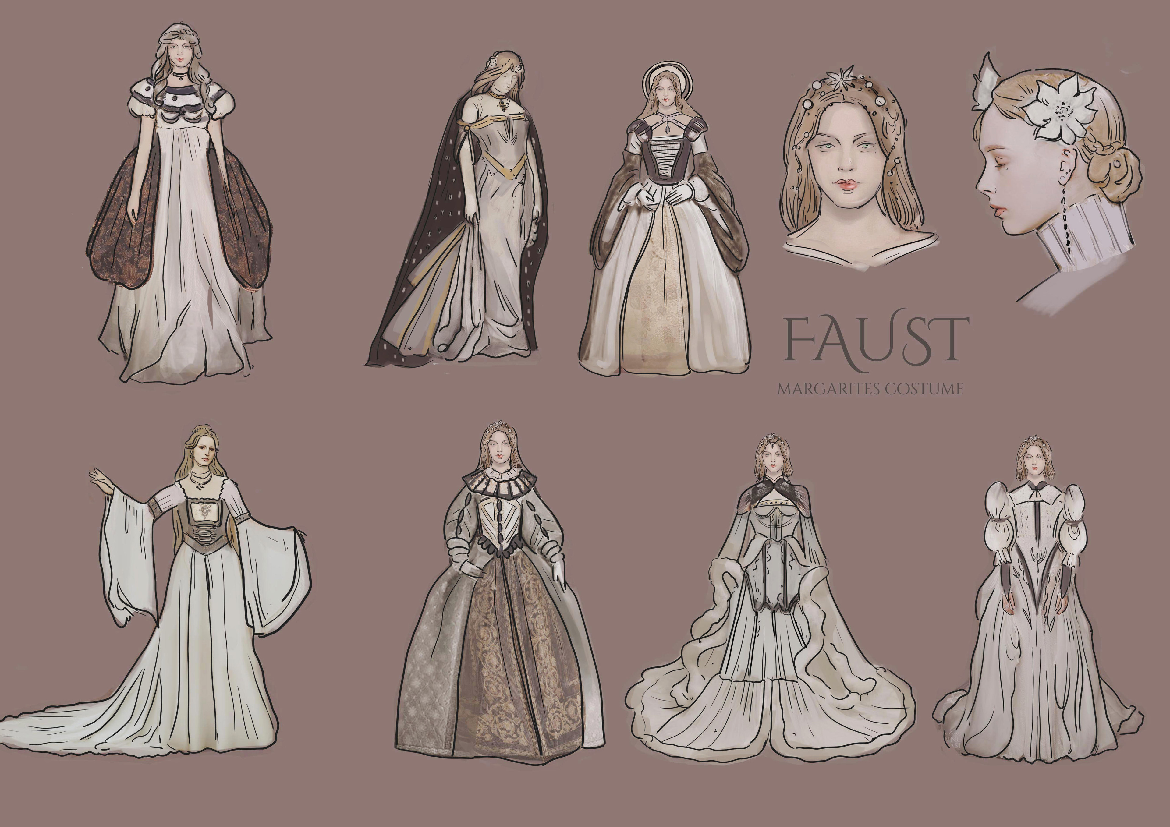 Darina Kai - COSTUME SKETCHES-FAUST