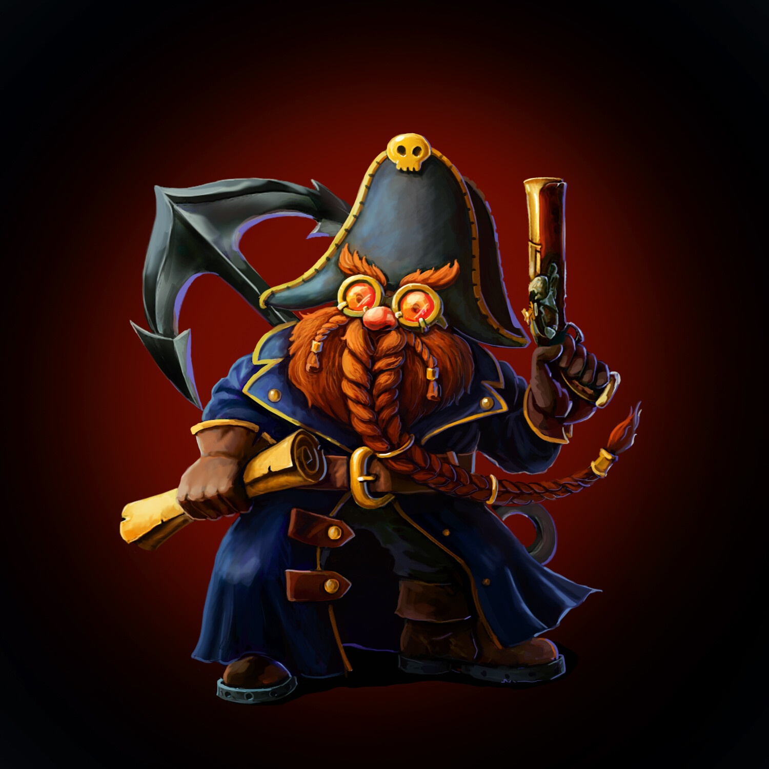 ArtStation - Dwarf pirate