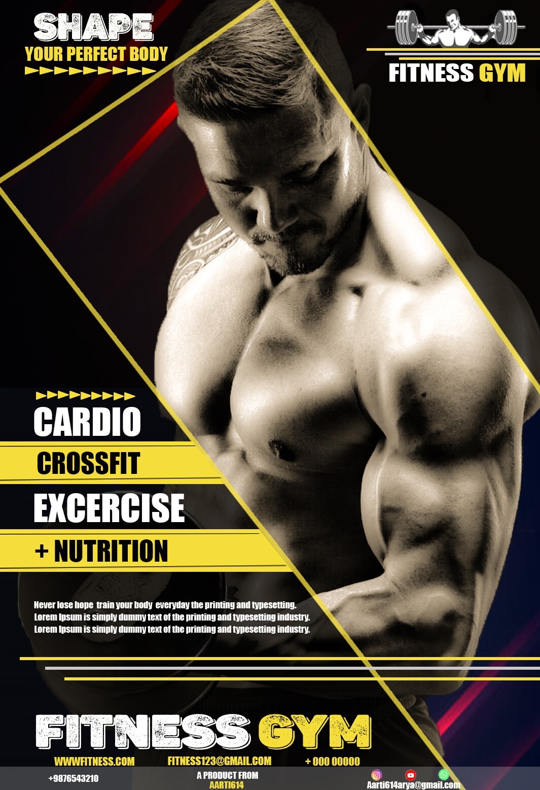 ArtStation - Fitness Poster