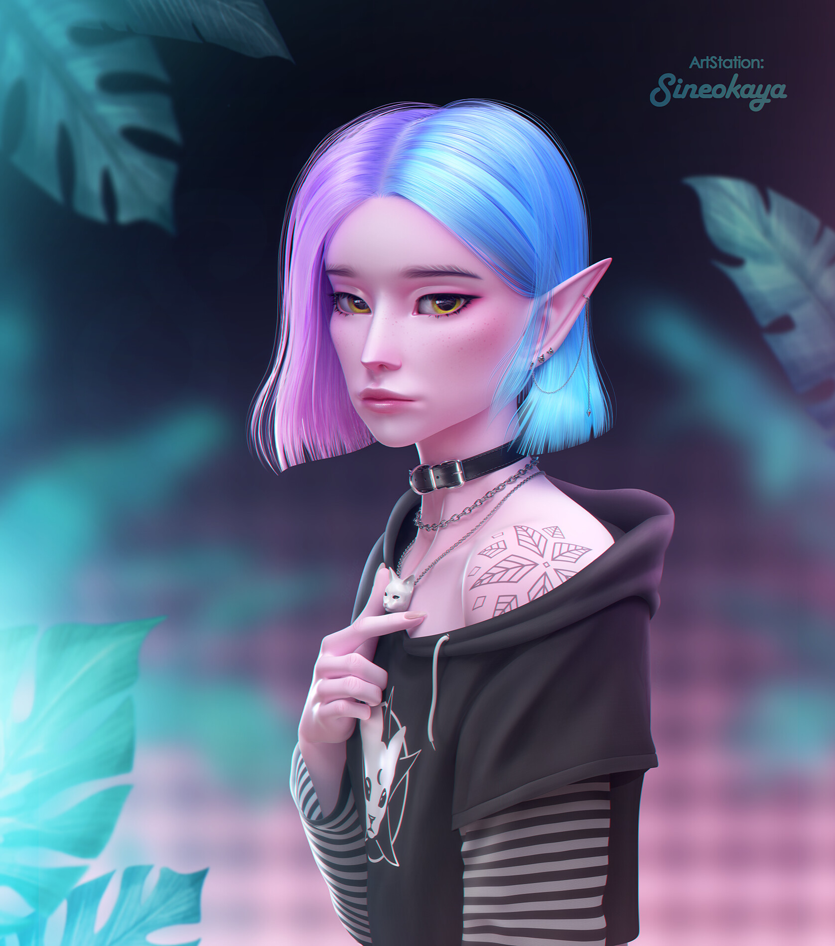 ArtStation - Elfy girl