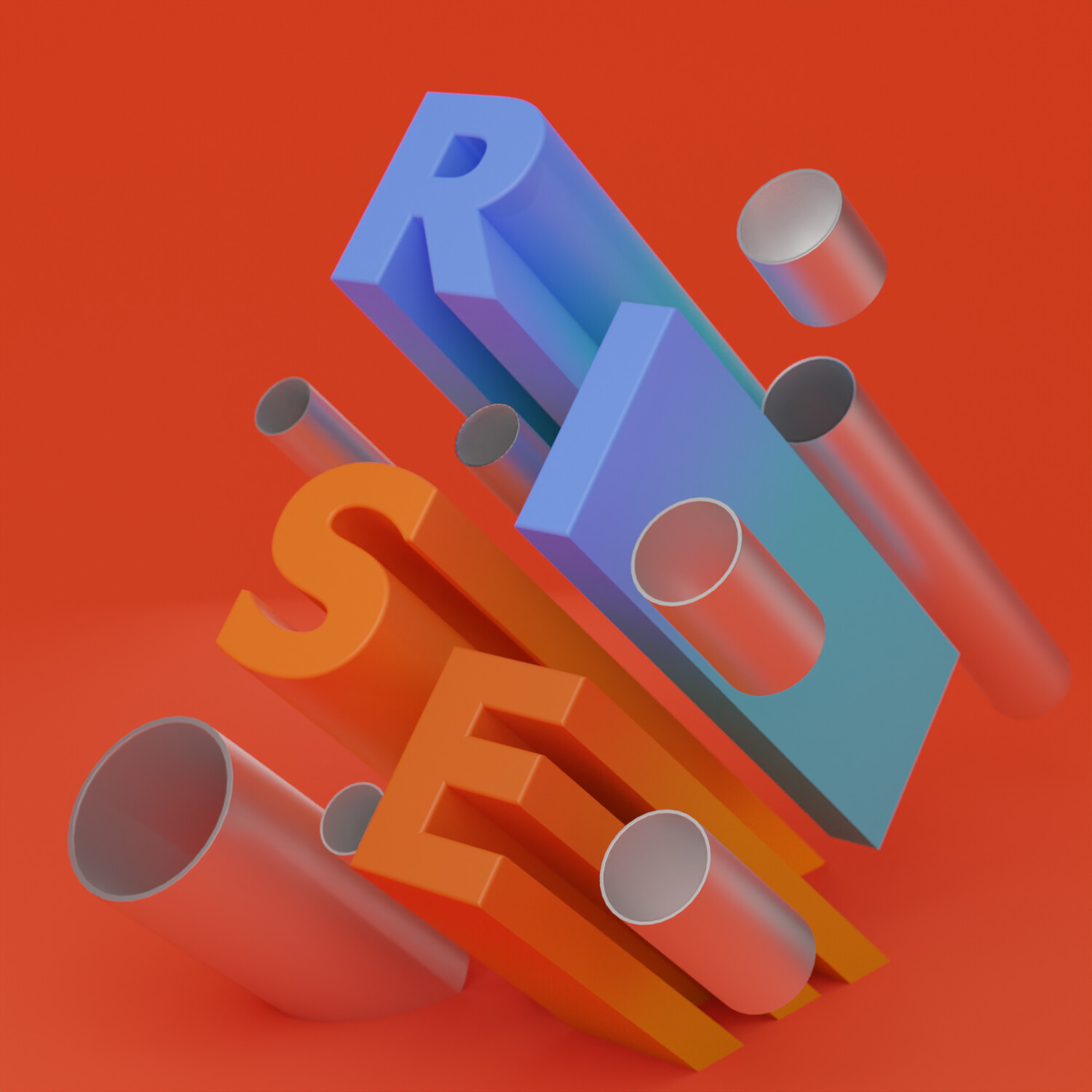 ArtStation - RISE lettering project