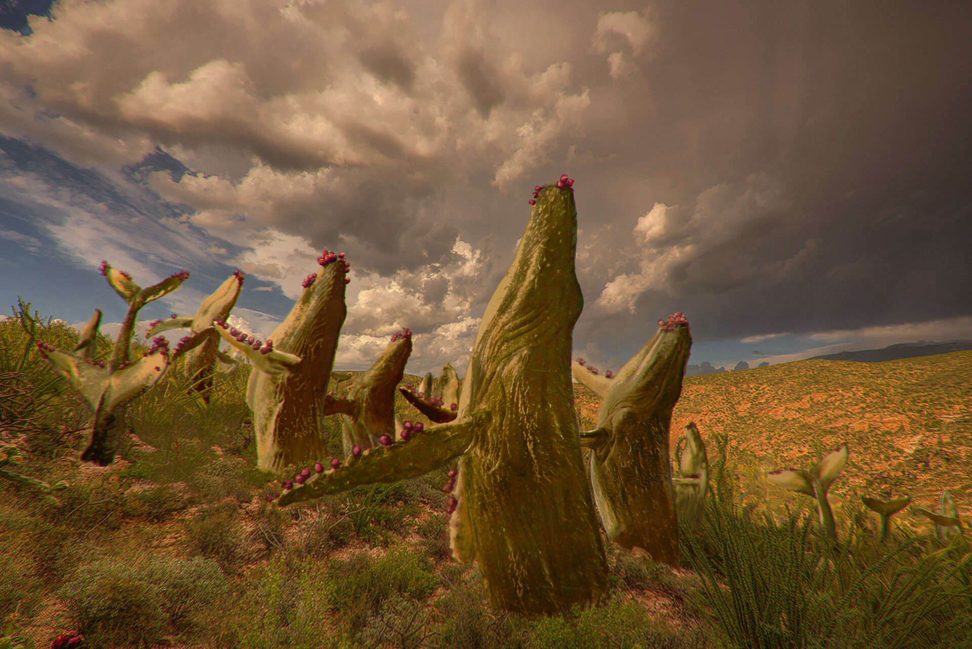 ArtStation - Whactus (hybrid whale/cactus)