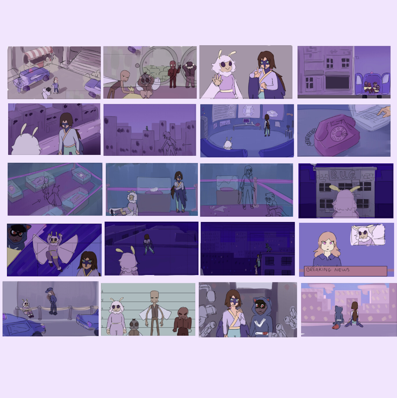 ArtStation - Colour Keys/Storyboard