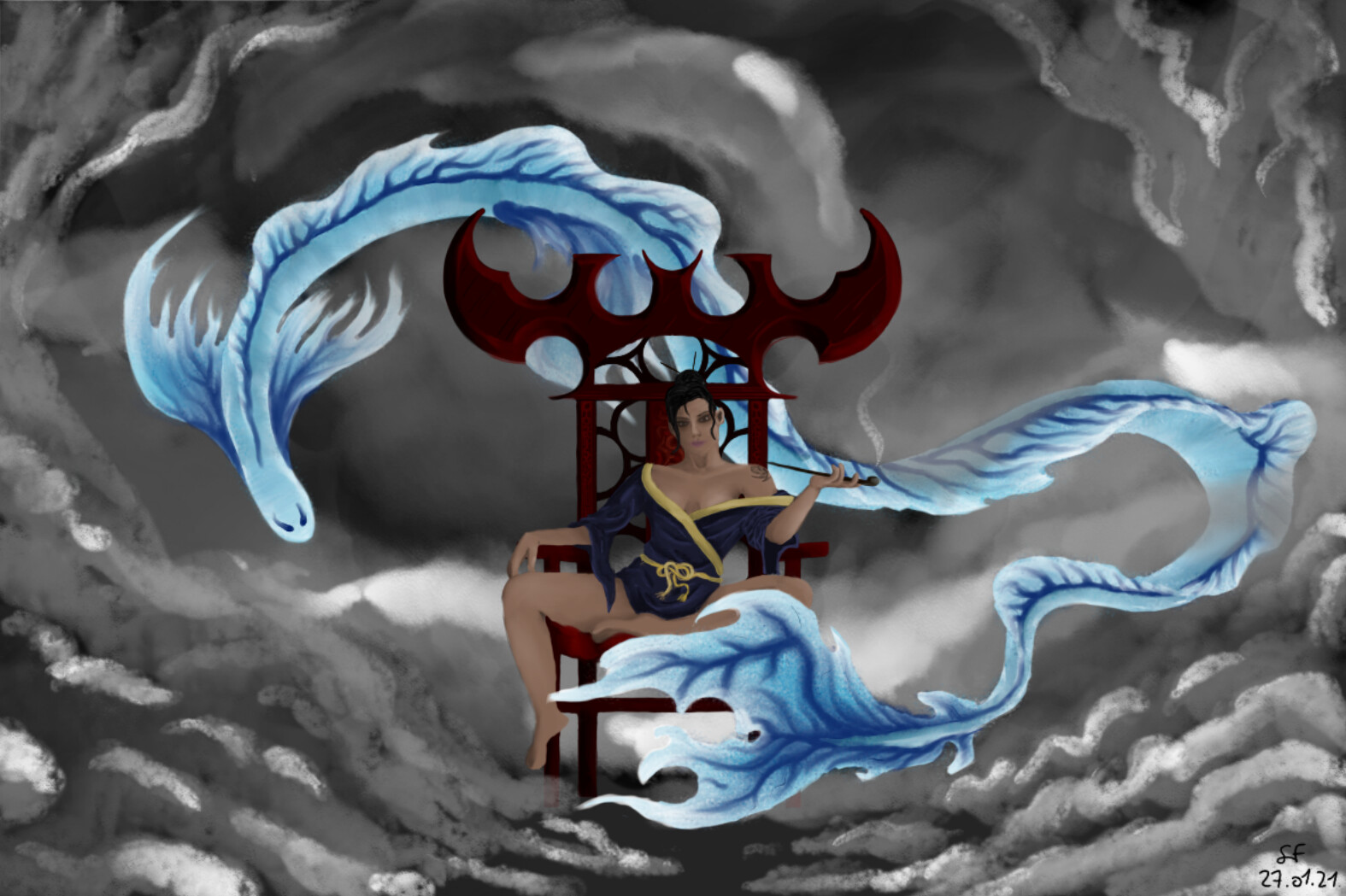 ArtStation - Ryoko, the Dragon Girl