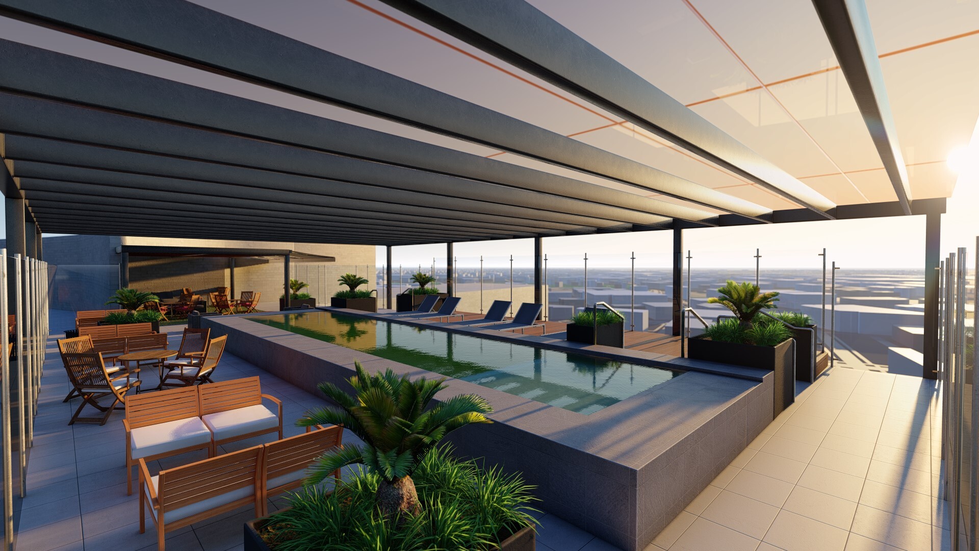 ArtStation - Rooftop Pool