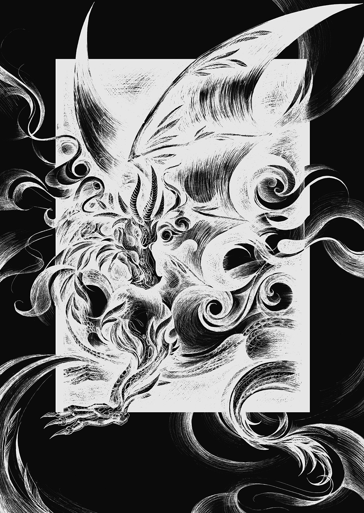 ArtStation - Book cover / Illustration DRAGON