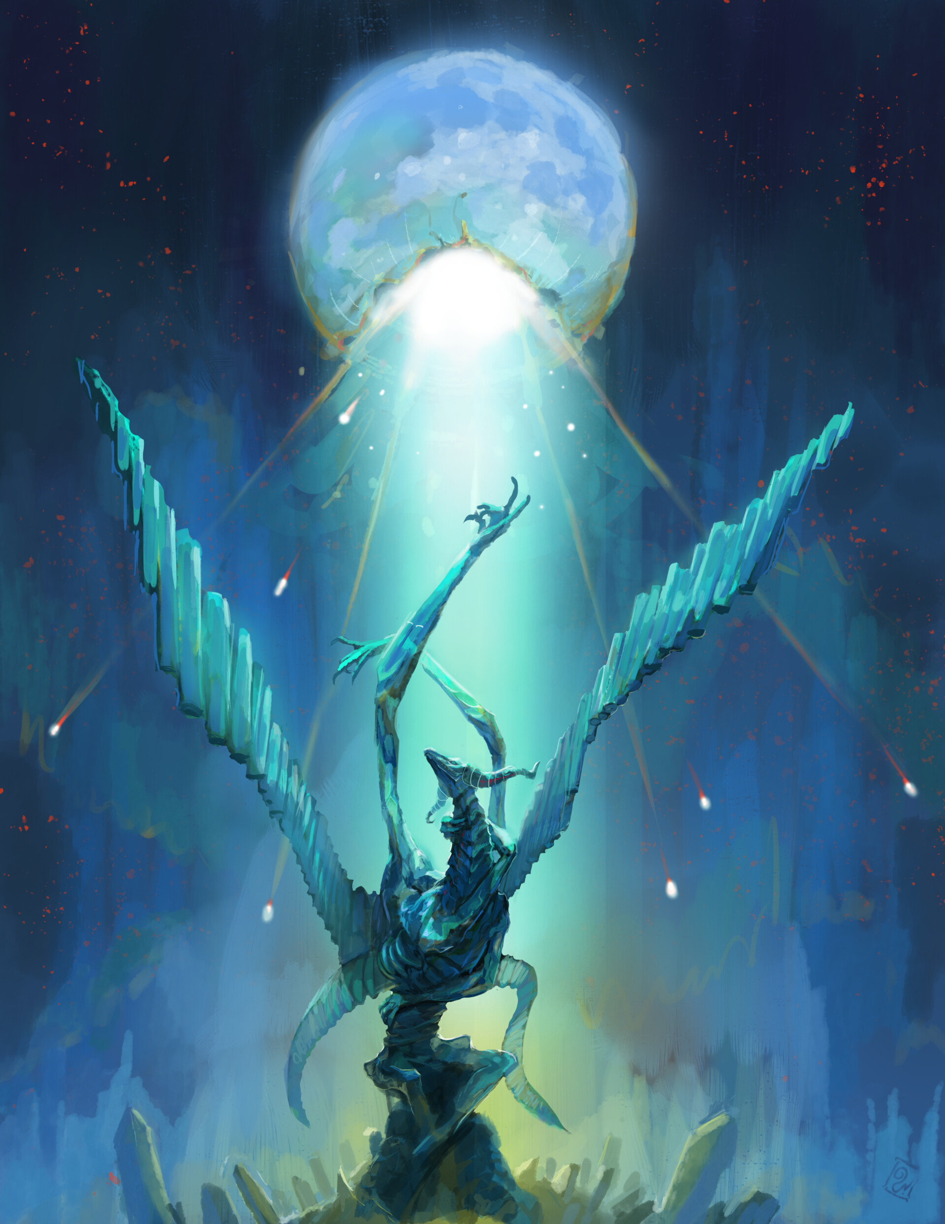 ArtStation - Daemon Statue (Commission)