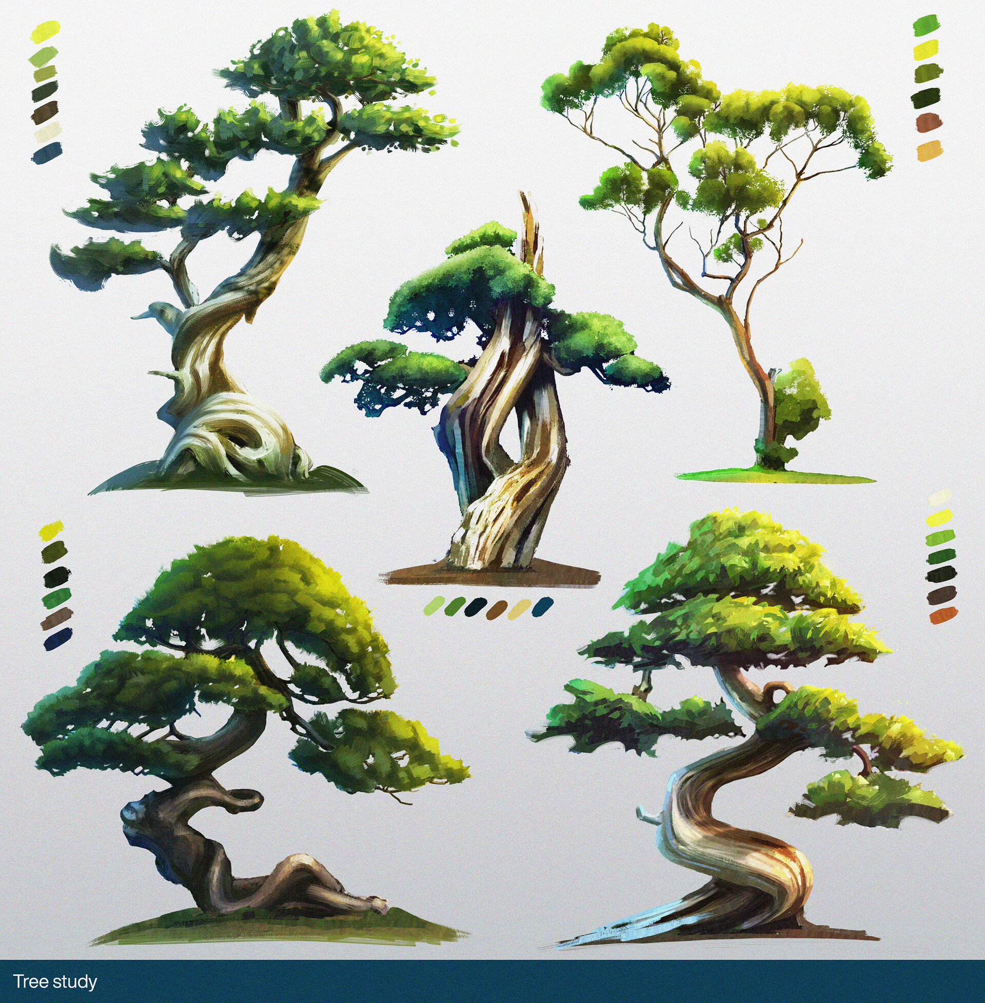 ArtStation - TreeStudy _01