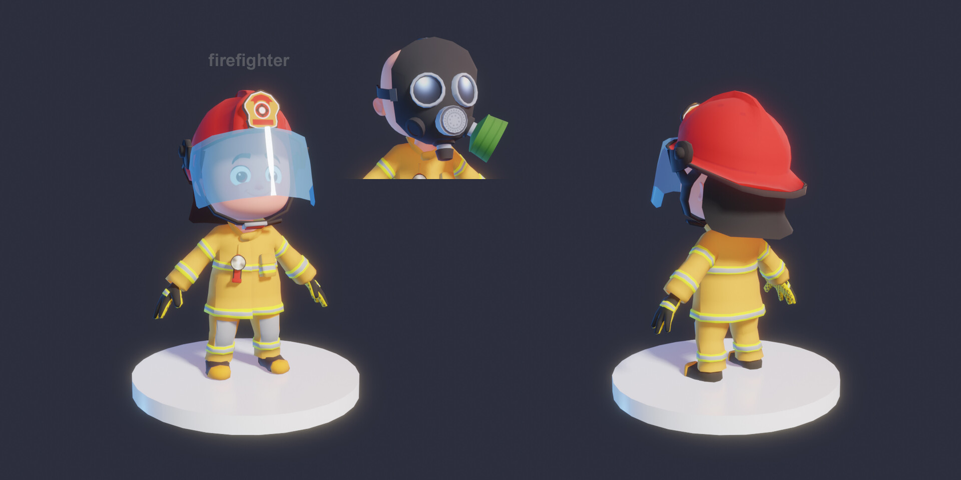 ArtStation - low-poly characters skins