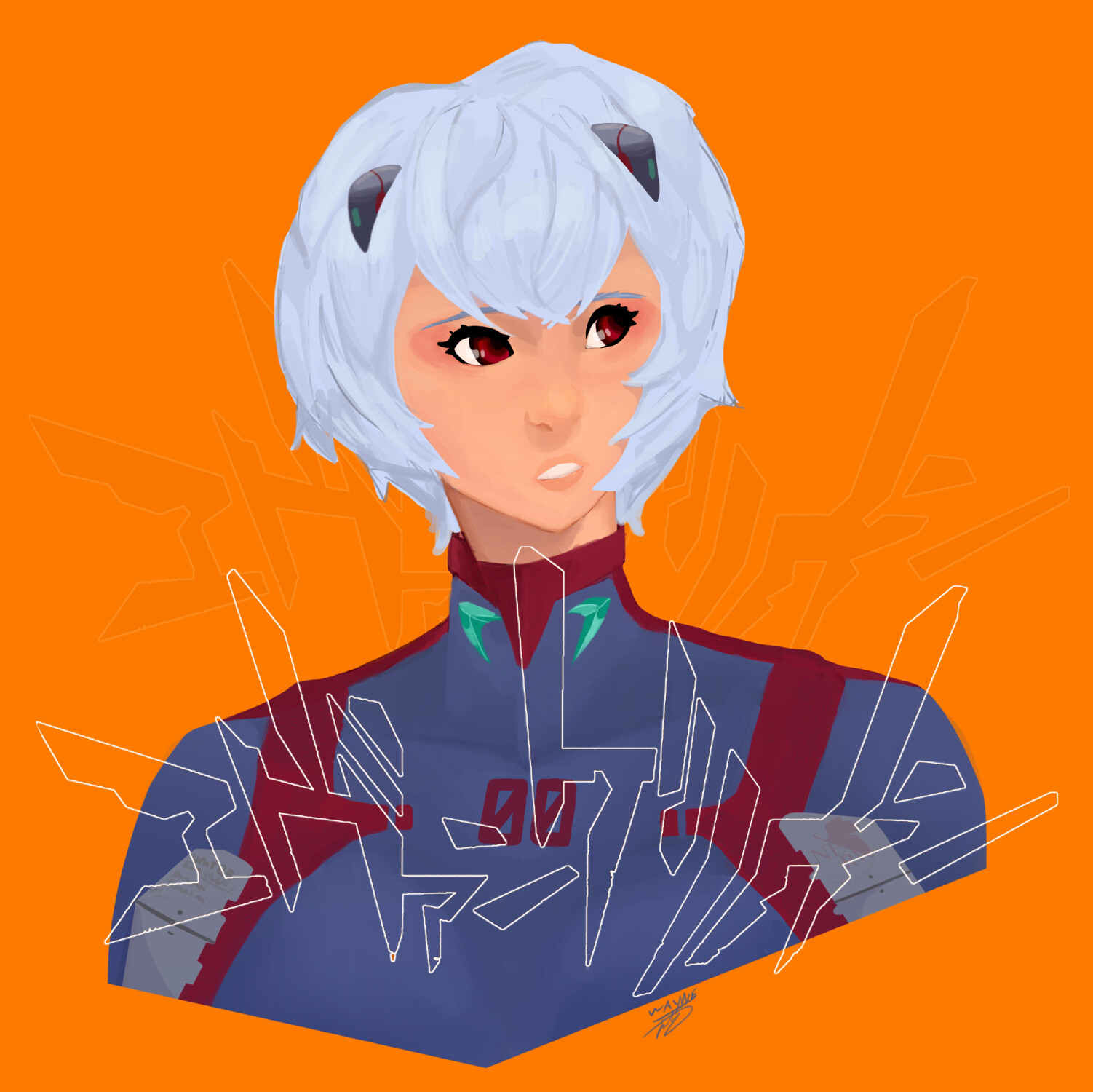 ArtStation - Rei Ayanami - Evangelion