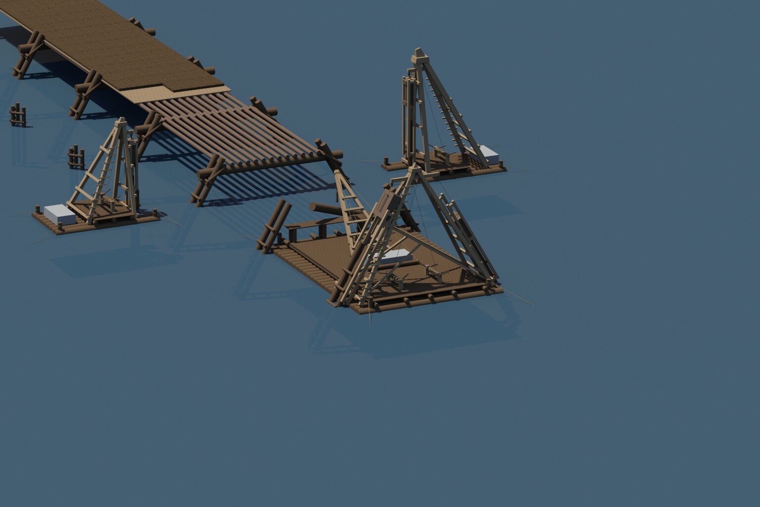 ArtStation - Reconstruction of the Rhine Bridges and their Construction ...