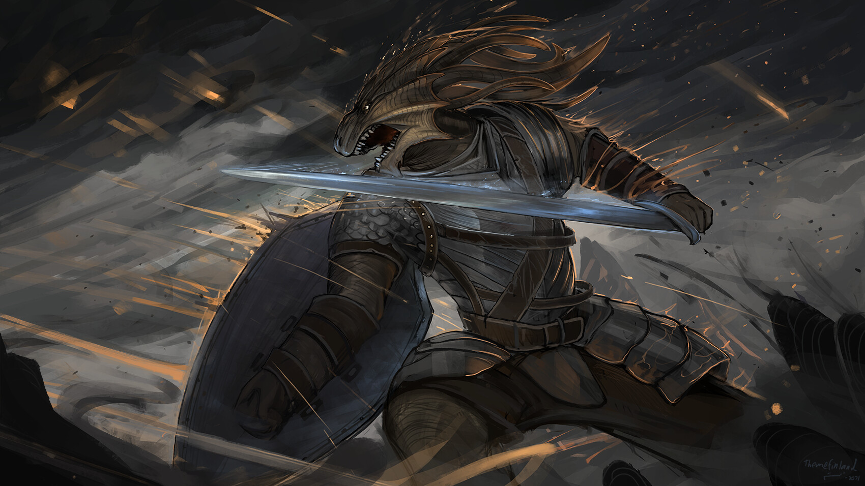 ArtStation - Reckless charge [commission]