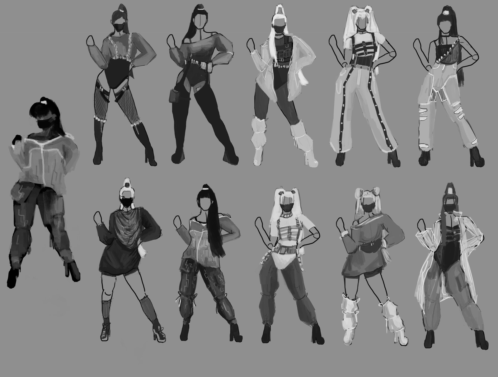 Hannah Lucas - CHARACTER CONCEPT DESIGN - Cyberpunk 2077 OC