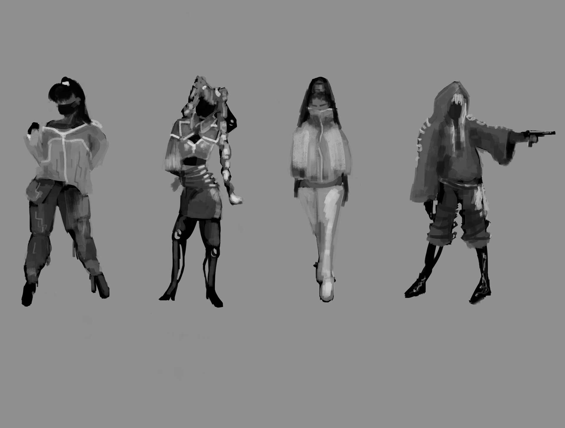 Hannah Lucas - CHARACTER CONCEPT DESIGN - Cyberpunk 2077 OC