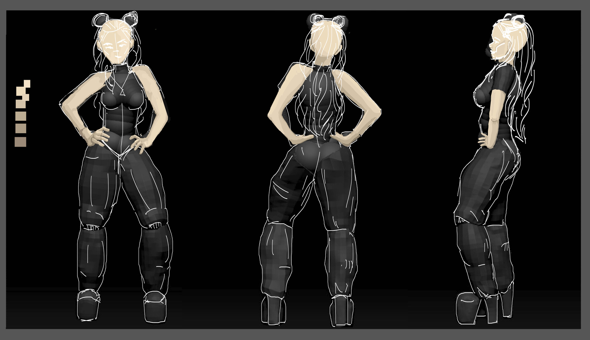 Hannah Lucas - CHARACTER CONCEPT DESIGN - Cyberpunk 2077 OC