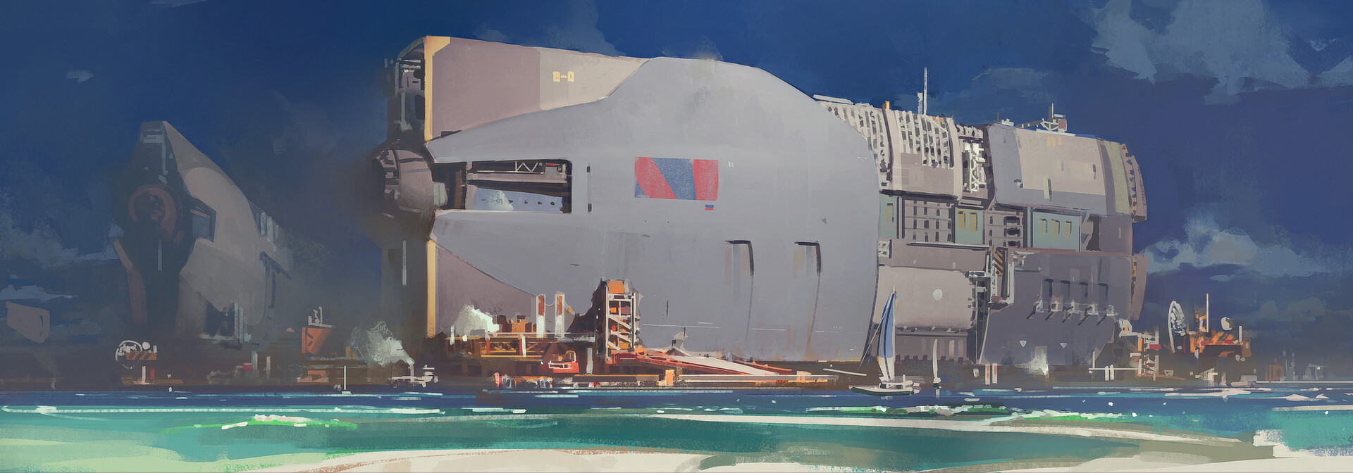 Elysium - Keyframe by artist Aaron Beck (Wētā Workshop Design Studio) : SuperStructures