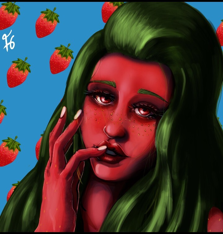 ArtStation - Berry girl🍓