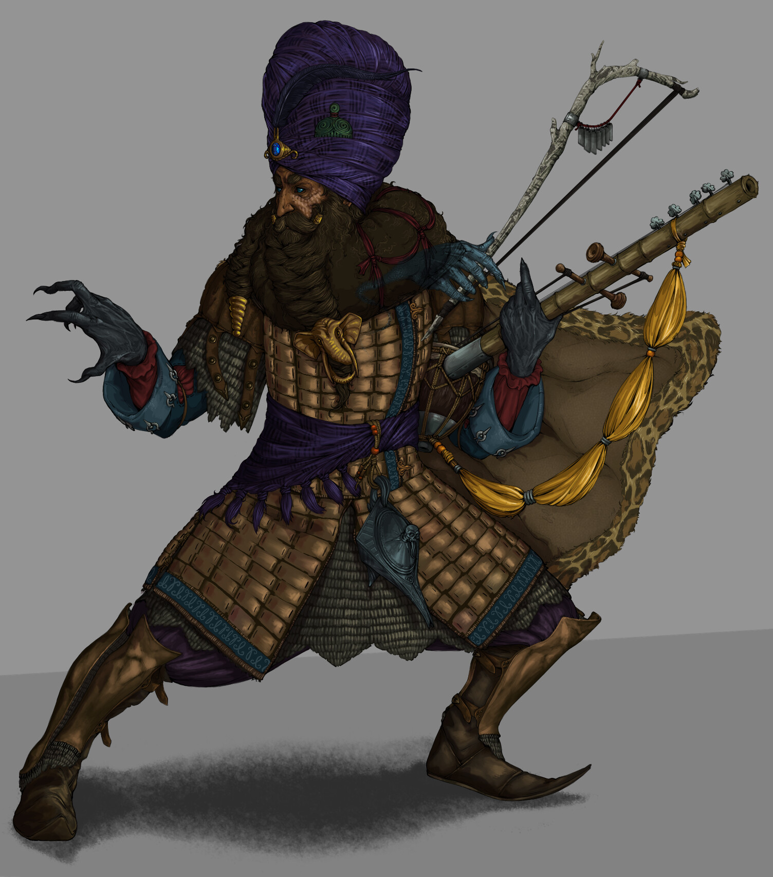 ArtStation - DnD Character | Crocus Sha'ir al-Khayal