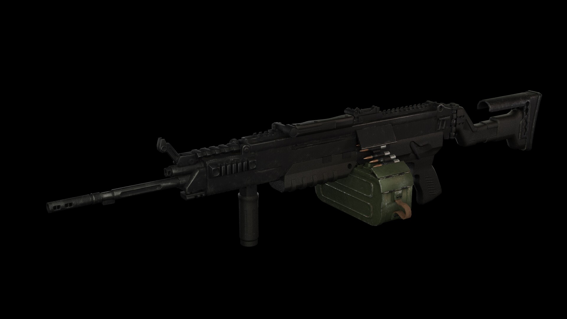 ArtStation - Kord 5.45 or "Tokar 2" Russian machinegun.
