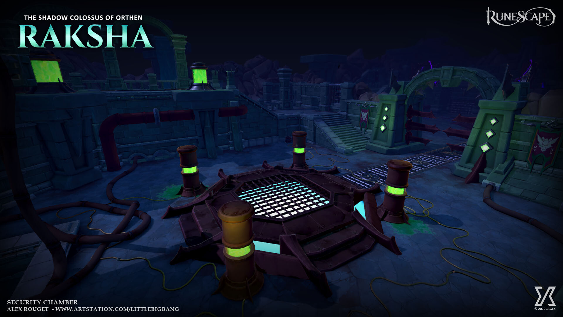 Alex Rouget - Runescape - Raksha the Shadow Colossus of Orthen