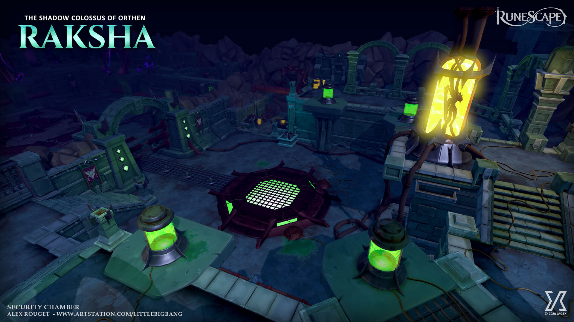 Alex Rouget - Runescape - Raksha the Shadow Colossus of Orthen