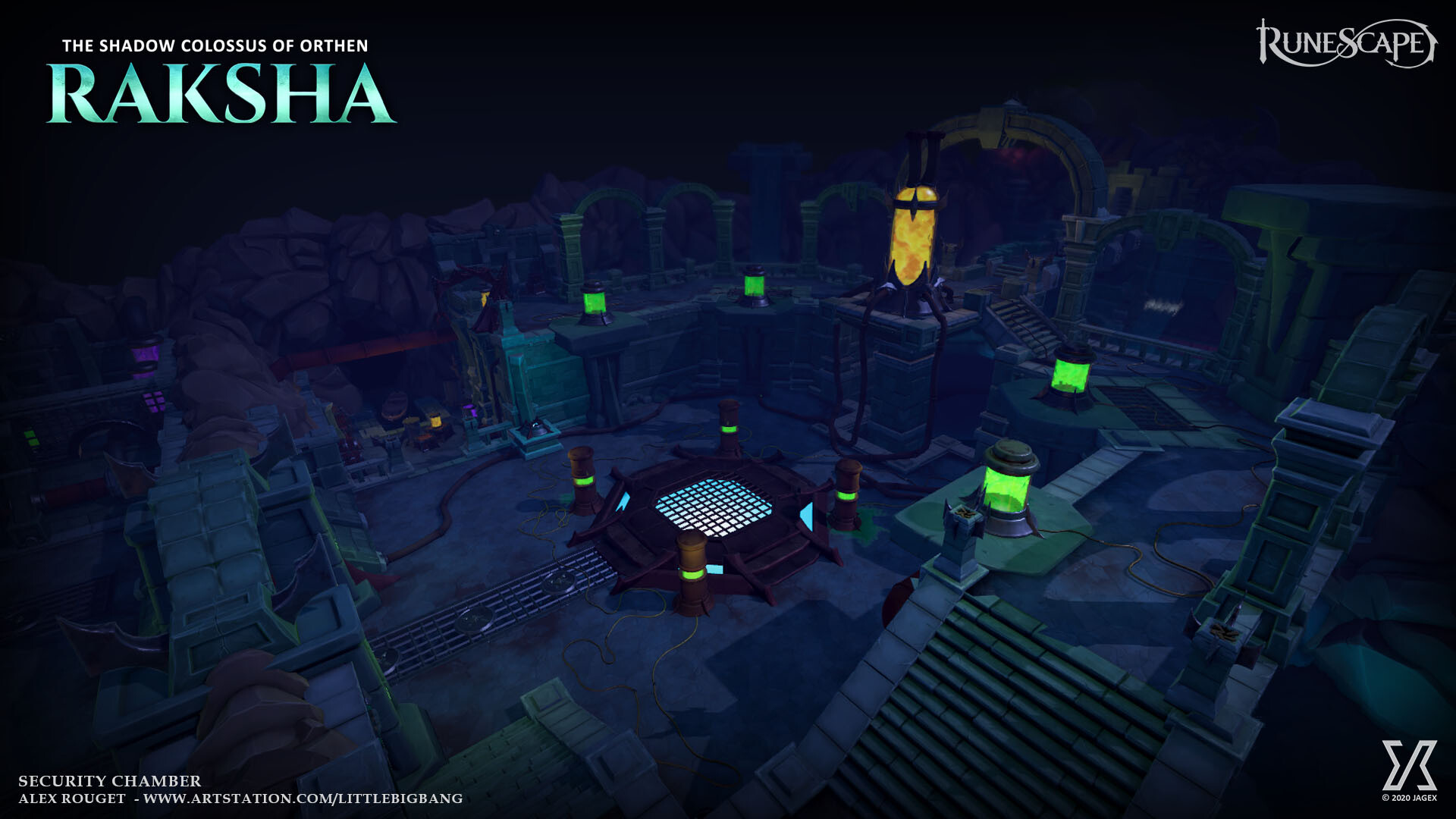 Alex Rouget - Runescape - Raksha the Shadow Colossus of Orthen