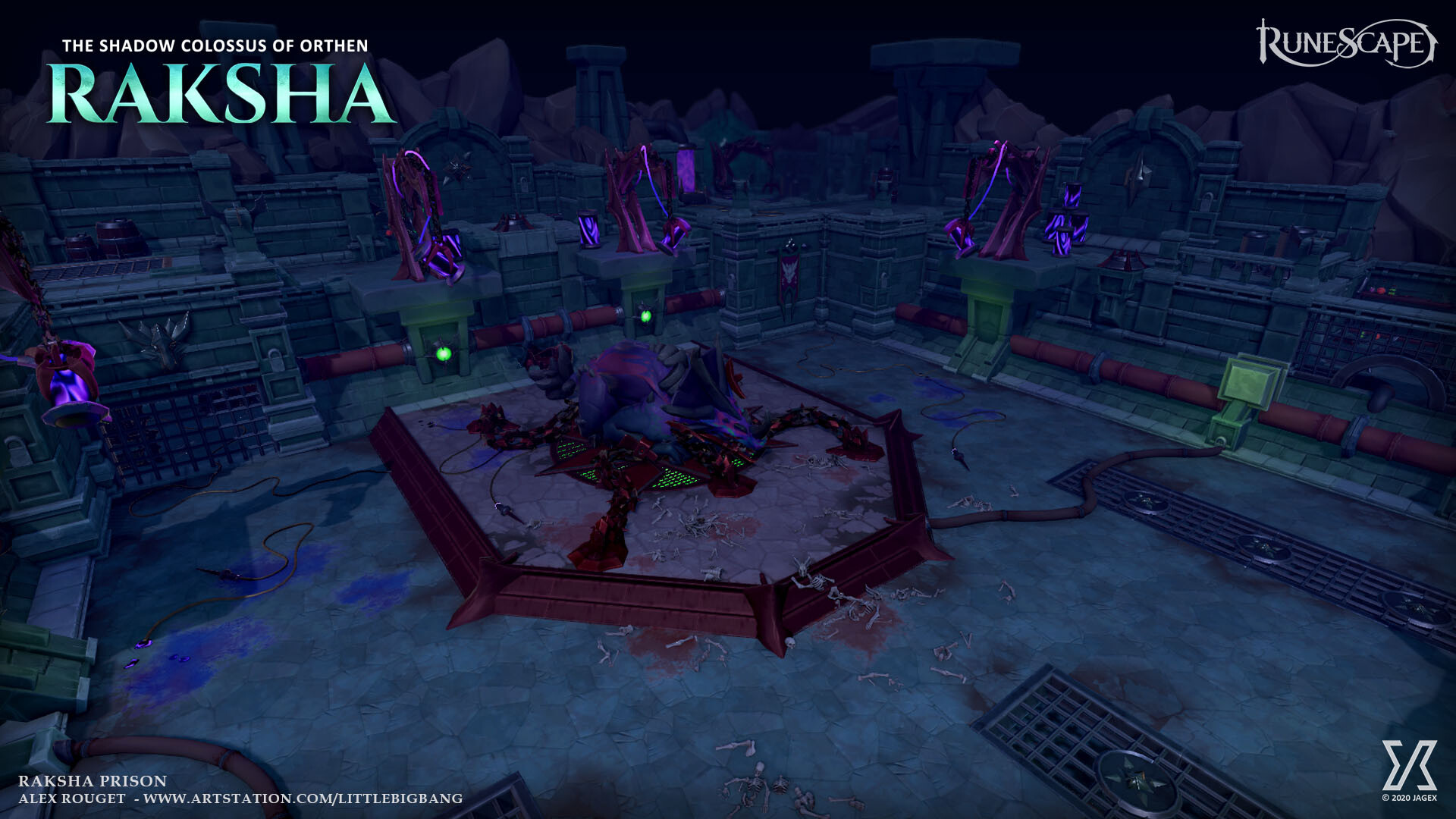 Alex Rouget - Runescape - Raksha the Shadow Colossus of Orthen