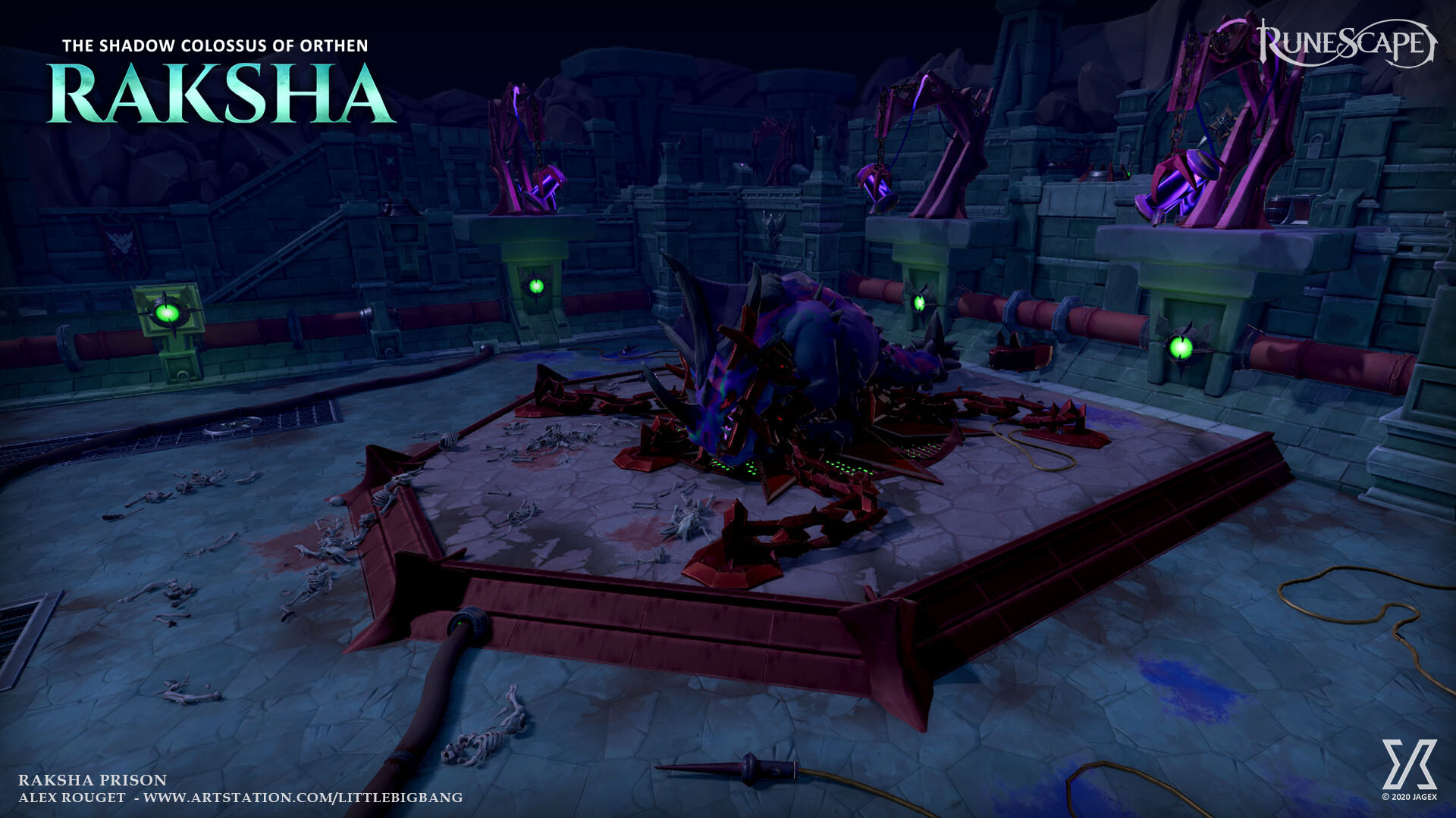 Alex Rouget - Runescape - Raksha the Shadow Colossus of Orthen