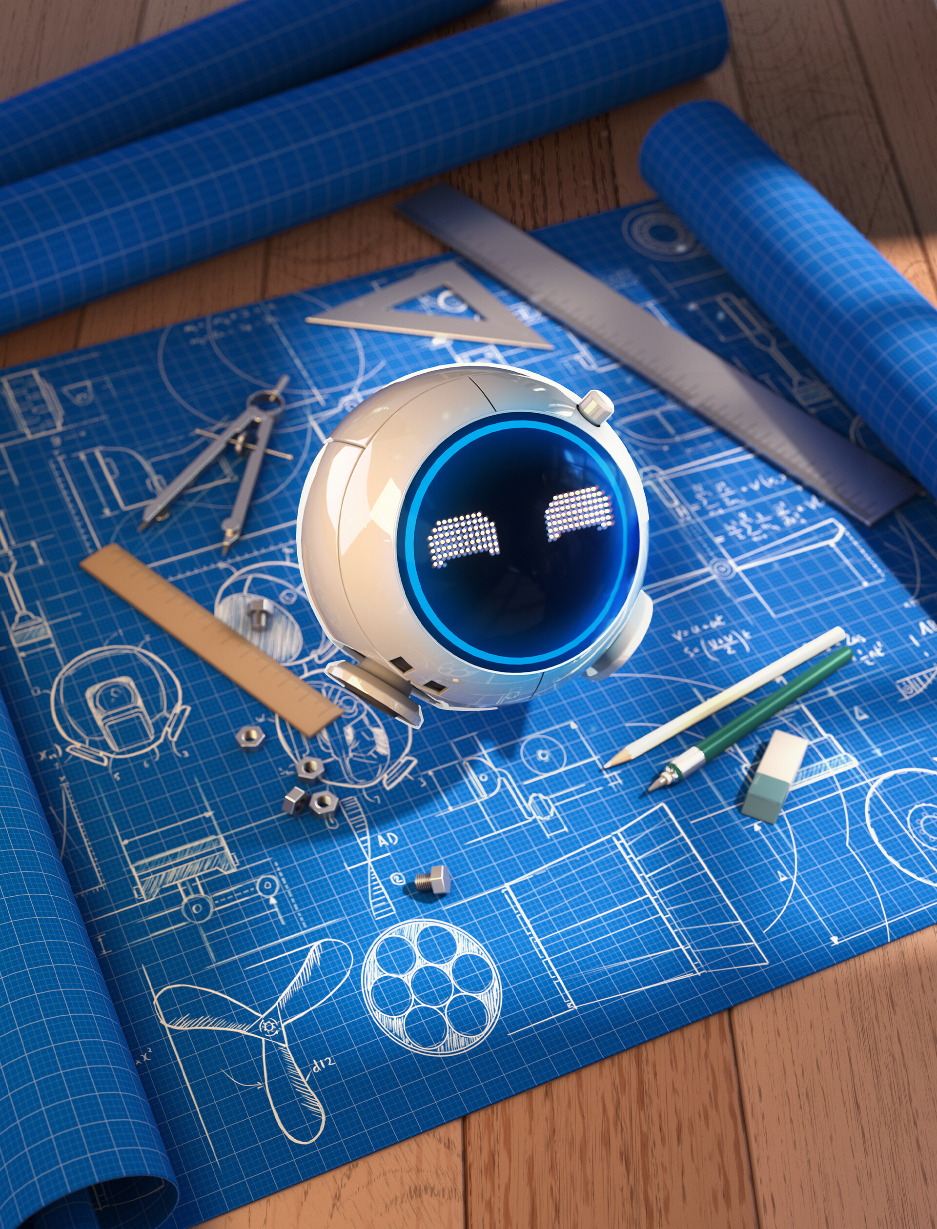 ArtStation - Main Assembly - Cover art for Wireframe Magazine.