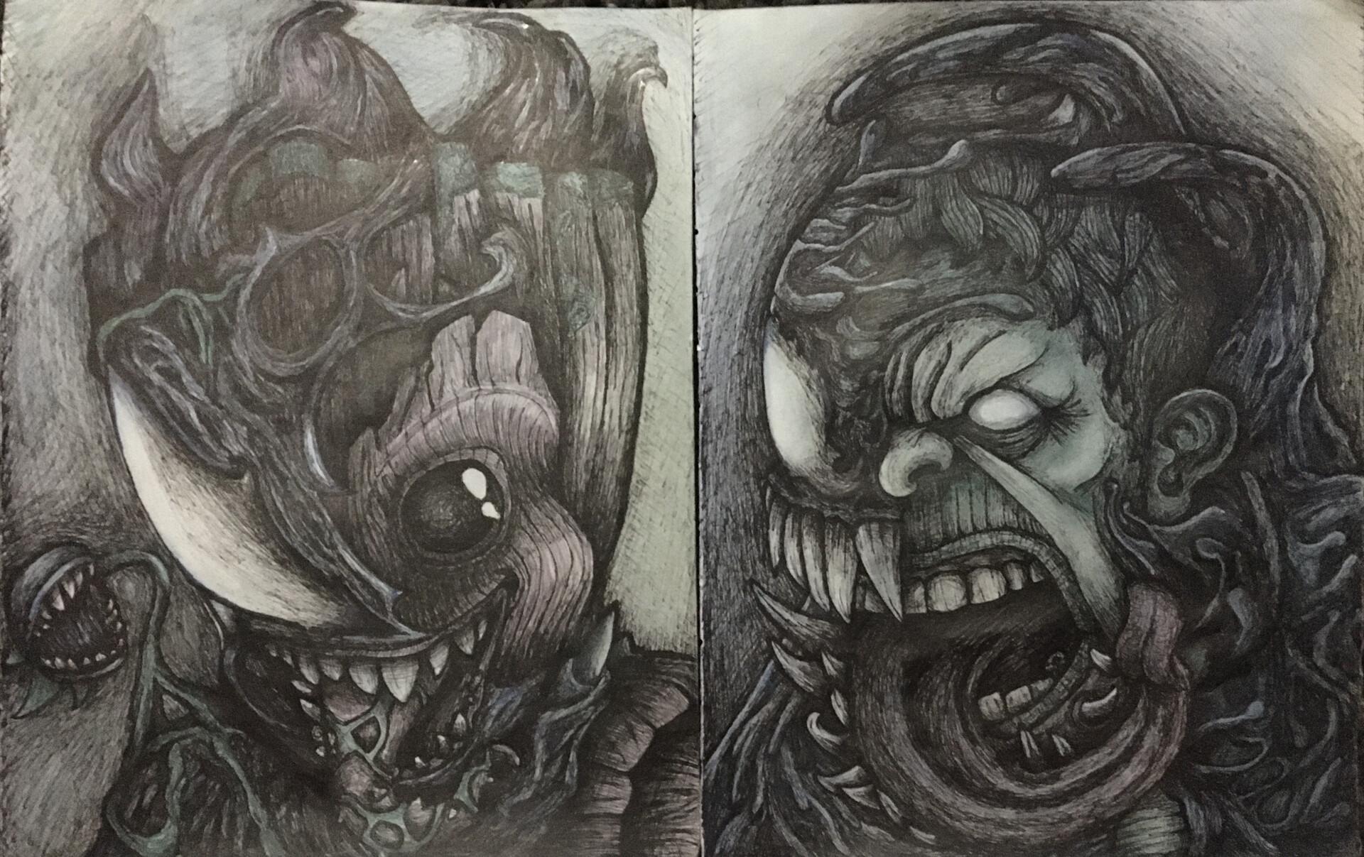 ArtStation - Venomized Baby Groot and Venomized Hulk