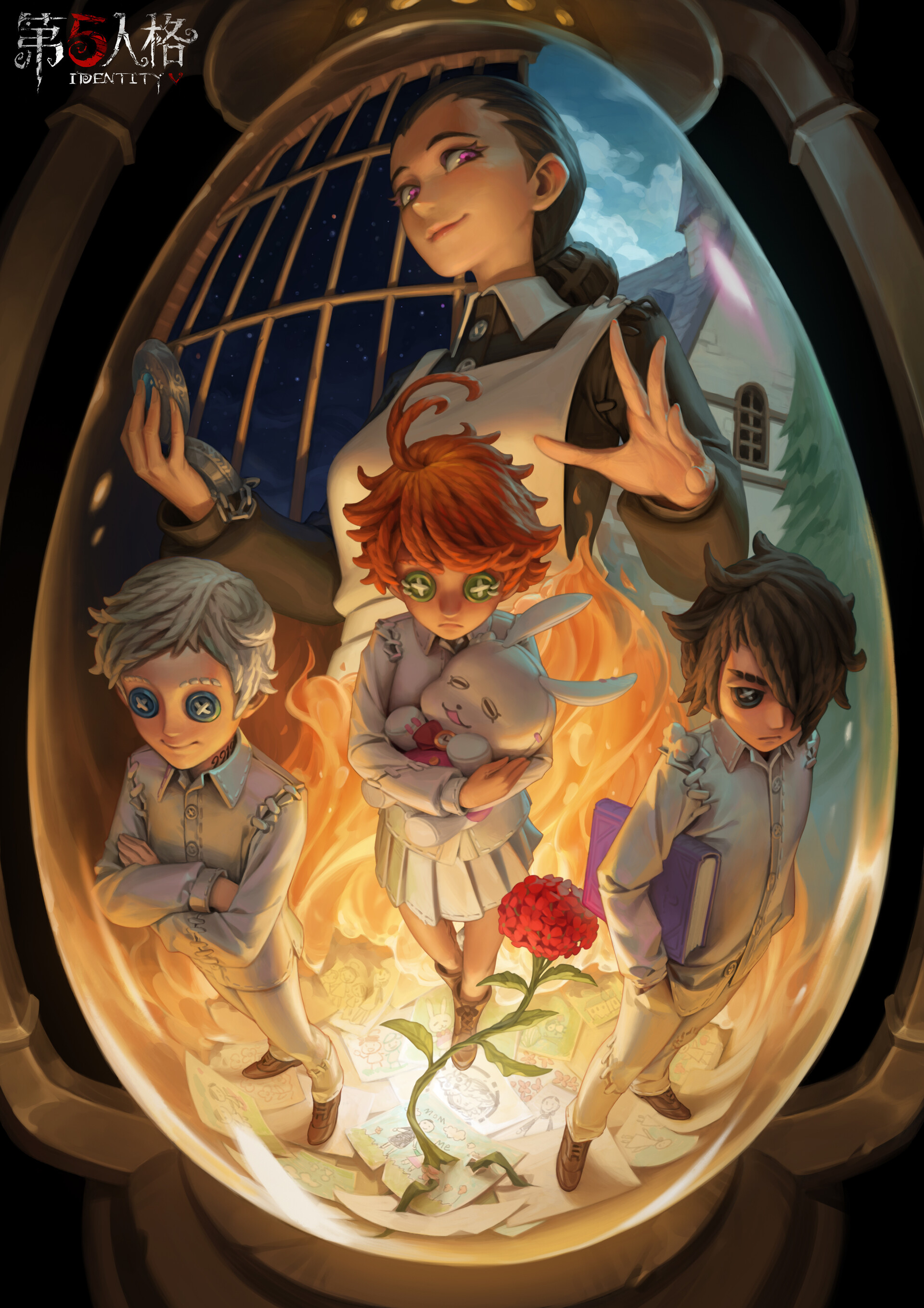 Fifth Personality X Promise Neverland by Hua YeCai : r/ImaginaryAnime