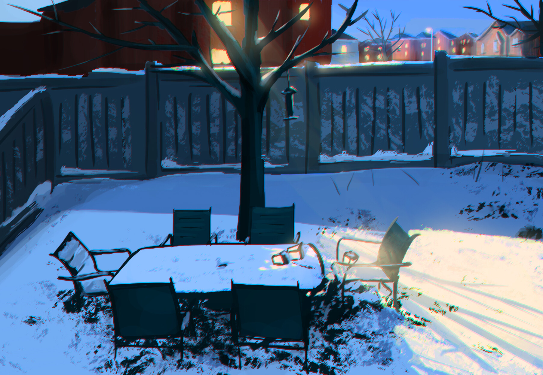 ArtStation - Backyard Light Study