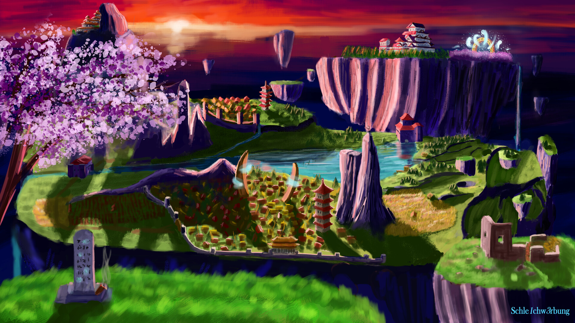 ArtStation - Flying Islands