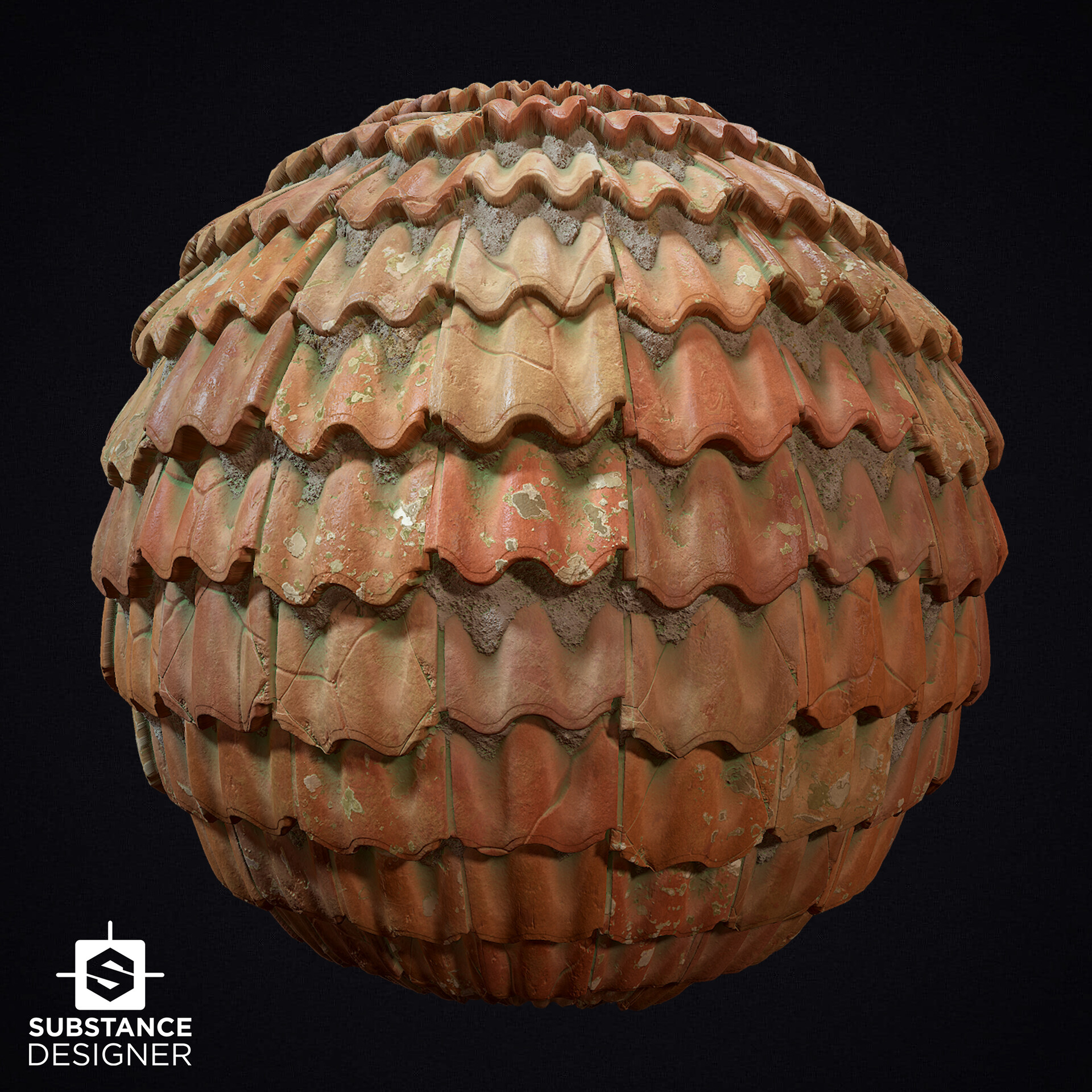 ArtStation - Roof Tiles Material