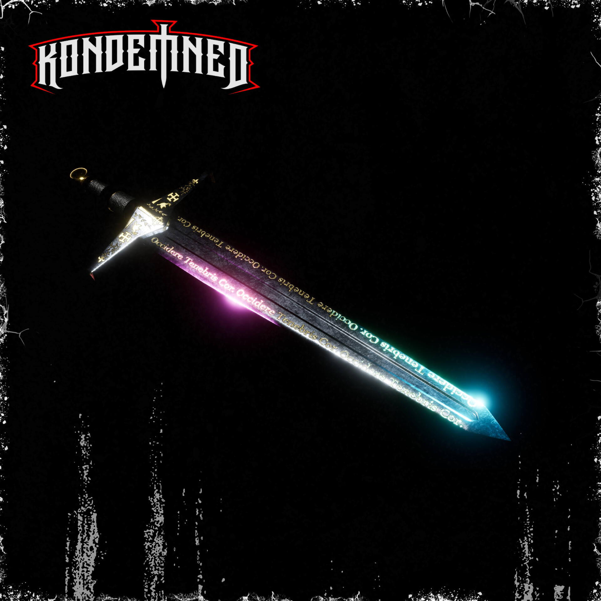 ArtStation - Crusader Sword Album Cover Commission