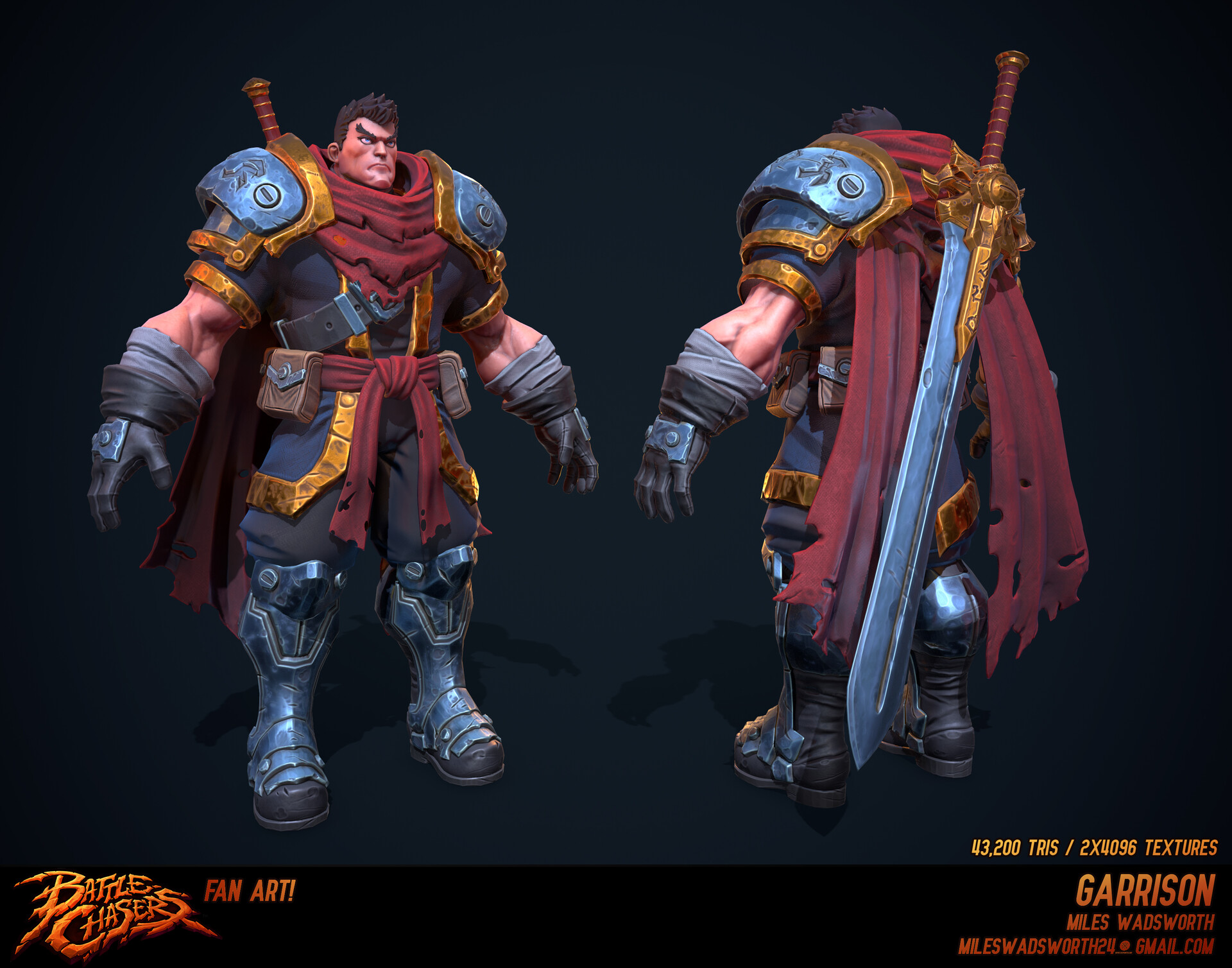 Miles Wadsworth - Battle Chasers: Garrison Fan Art